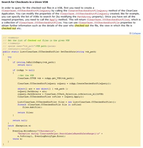 Add In C How To Determine If A File Is In Clearcase Stack Overflow