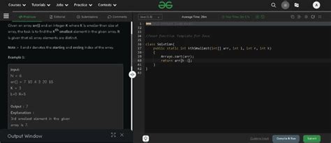 Atharv Goswami On Linkedin Today I Was Solving Kth Smallest Element