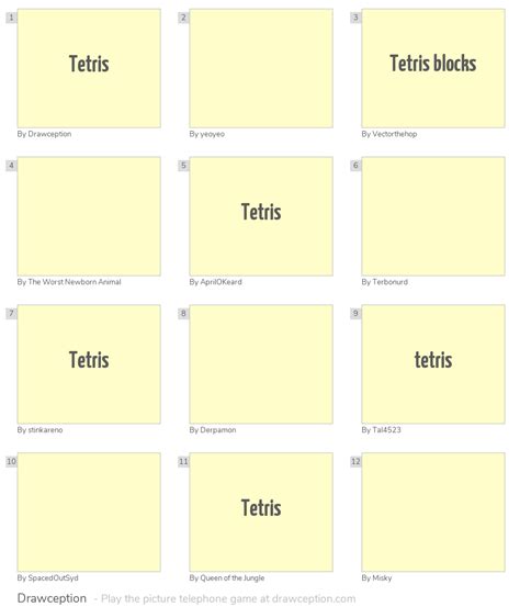 Tetris Drawception