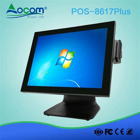 windows smart Double écran tout en un système de machine pos