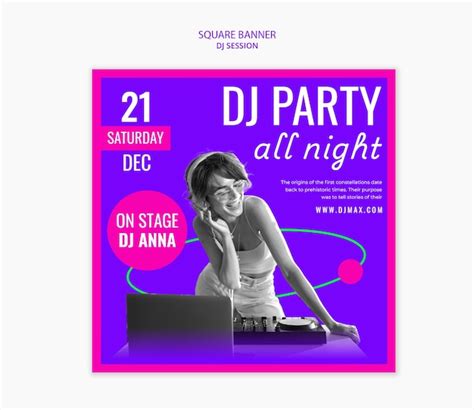 Free Psd Dj Template Design