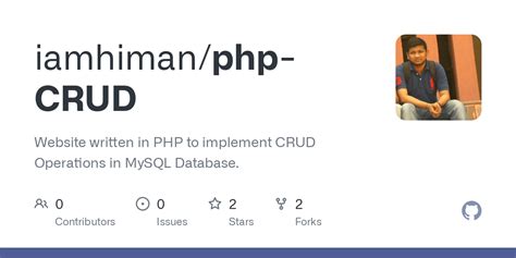 Github Iamhiman Php Crud Website Written In Php To Implement Crud Operations In Mysql Database