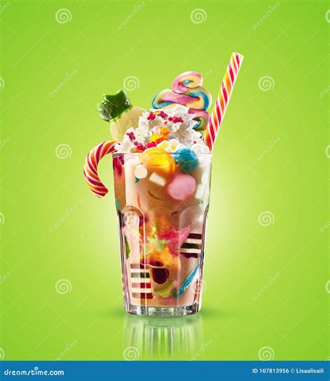 Monster Shake Freak Caramel Shake Isolated Colourful Festive Milk