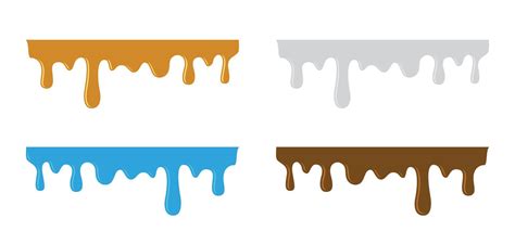 Chorreando Miel Leche Agua Y Chocolate Elemento De Diseño 14914312