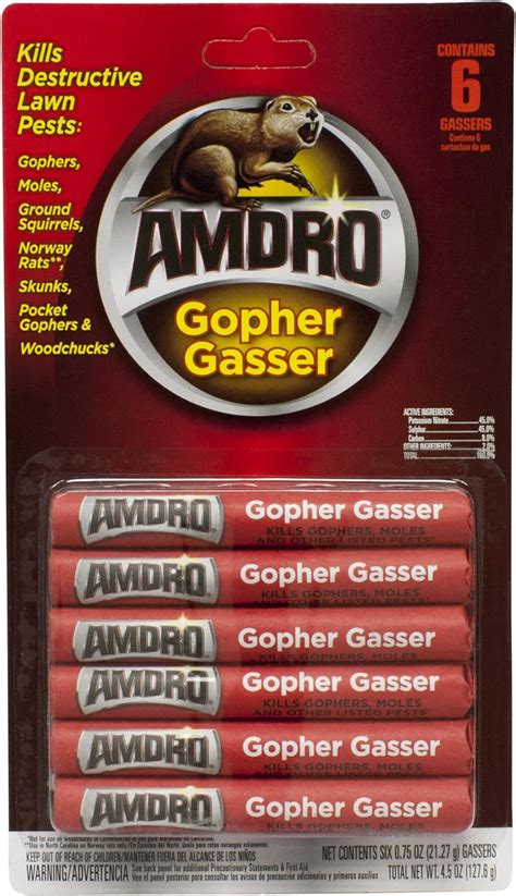 Amdro Gopher Gasser Sticks 1 Package 6 Sticks Total Patio Lawn And Garden
