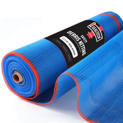 Sealtech Heavy Duty Safety Debris Netting Rolls Fire Retardant 1 4” Mesh Roll For Scaffold