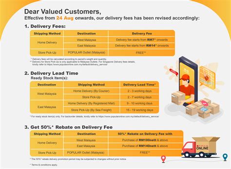 delivery fee