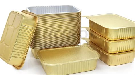 Bossfoil Aluminum Foil Meal Prep Containers Heat Sealable Foil Food
