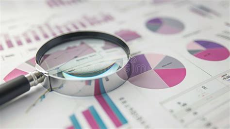 The Magnifying Glass On Chartsai Generated Image Stock Image Image