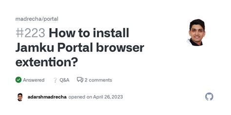 How To Install Jamku Portal Browser Extention · Madrecha Portal