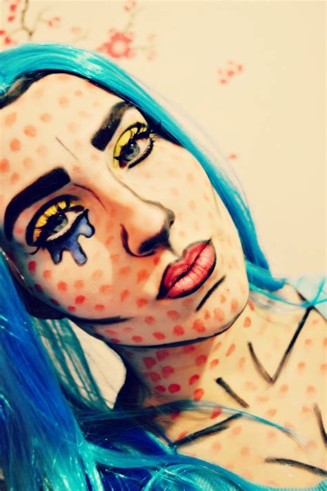 Pop Art Comic Girl Makeup