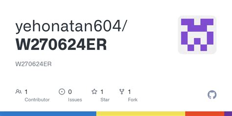 github yehonatan604 w270624er w270624er