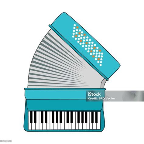 아코디언 악기 음악가를위한 다양한 악기 콘서트 및 엔터테인먼트 개념 프로모션 또는 초대 웹 페이지에 대한 템플릿 Classical Concert에 대한 스톡 벡터 아트 및