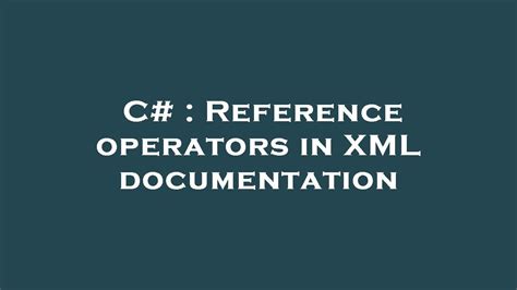 C Interface Xml Documentation At Andrea Lawrence Blog