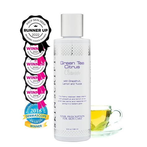 Skin Script Green Tea Citrus Cleanser Joli Visage Store