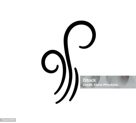 낙서 연기 아이콘입니다 수증기 기호입니다 손으로 그린 뜨거운 증기 라인 공기 냄새 기호입니다 낙서 화재 연기 아이콘입니다 흰색 배경에 분리된 벡터 그림 굴뚝에 대한 스톡