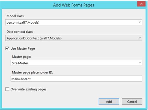 Ppedv Team Blog Aspnet Webforms Scaffolding