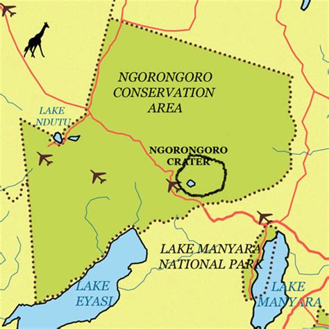 Ngorongoro Crater Map The Maasai People Tanzania Safaris