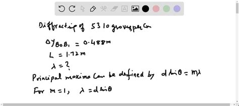 Solved Light From An Argon Laser Strikes A Diffraction Grating That Has 5310 Grooves Per