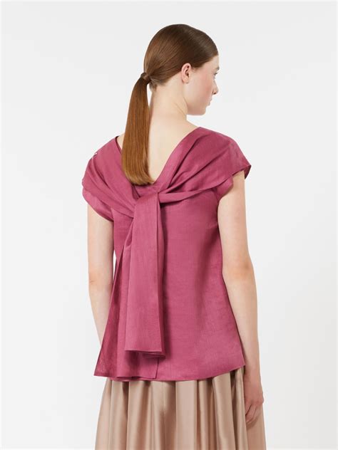Ramie Canvas Blouse Cyclamen Max Mara