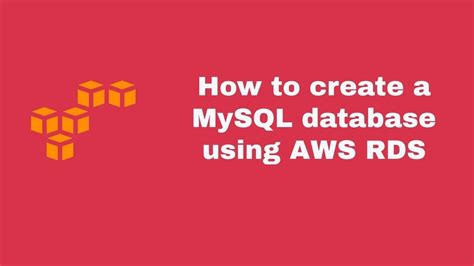 How To Create A Mysql Database In Aws Rds Mysql The Creator Database