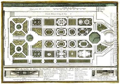 Map Of The Tuileries Garden Layout Printable Versailles Garden Map