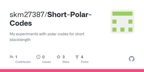github skm27387 short polar codes my experiments with polar codes