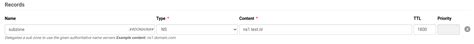Adding An Ns Record To A Dns Template Dns Zone Realtime Register Knowledge Base