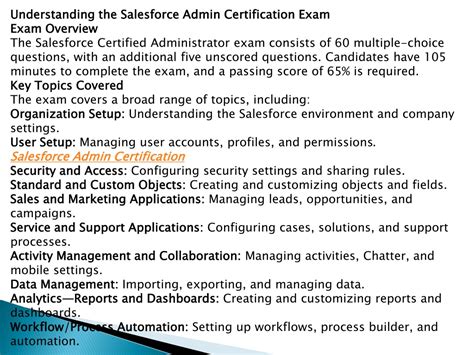 Ppt Salesforce Admin Certification Powerpoint Presentation Free