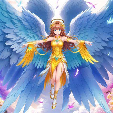 Full Body Female Angel Stable Diffusion Online