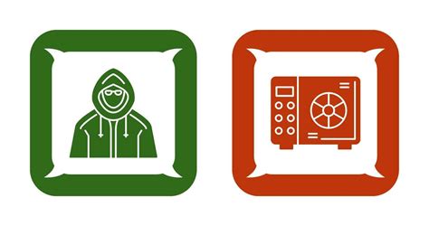 Safe Box And Hacker Icon 32907949 Vector Art At Vecteezy