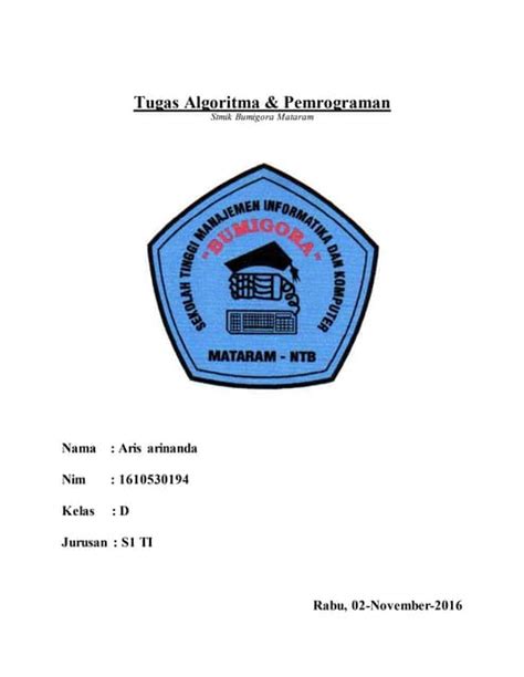 Tugas Algoritma Docx