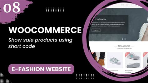 Woocommerce 8 Show Sale Products Using Short Code Youtube