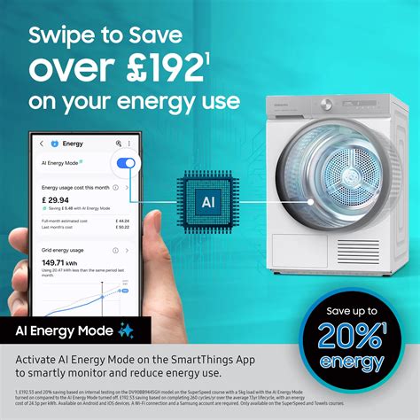 Samsung Series 5 Ai Energy 9kg Heat Pump Tumble Dryer White