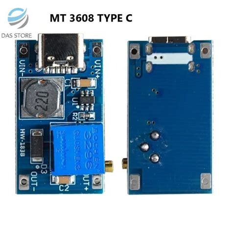 Mt3608 Usb Type C Dc Dc 2 24v To 5 28v 2a Boost Step Up Mt 3608 Module Lazada Indonesia
