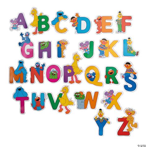 4 1 4 7 1 2 Sesame Street ® Character Alphabet Magnets 26 Pc