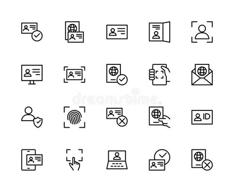 Technology Identity Verification Vector Stock Illustrations 11 137