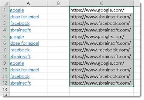 Excel Convert Hyperlinks Zbrainsoft