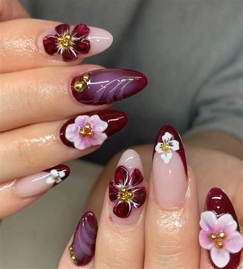 Pin By Destiny Elle On Nails Floral Nails Nail Designs Nail Art