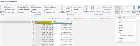 Модель данных Про столбец даты времени Timestamp Excel