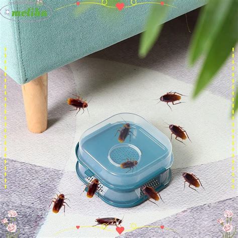 Moliha Cockroach Trap Box Garden Kitchen Drop Proof Cockroach Killer