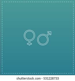 Male Sign Illustration White Section Icon Stock Illustration 452391310