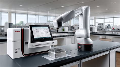 Robotic Arm Executes Precise Tasks On Metal Parts In A High Tech Automotive Production Facility
