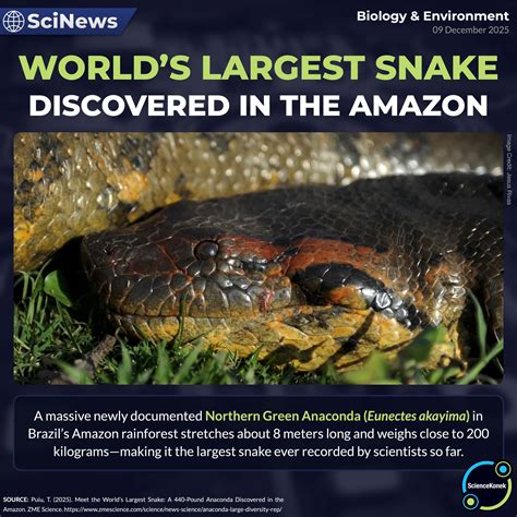 Sciencekonek Scinews 𝗪𝗢𝗥𝗟𝗗𝗦 𝗟𝗔𝗥𝗚𝗘𝗦𝗧 𝗦𝗡𝗔𝗞𝗘 𝗗𝗜𝗦𝗖𝗢𝗩𝗘𝗥𝗘𝗗 𝗜𝗡 𝗧𝗛𝗘 𝗔𝗠𝗔𝗭𝗢𝗡