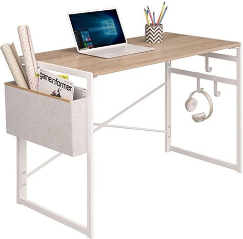 Small Folding Computer Desk With Storage