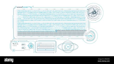 Scientific Research Data Processing Interface Stock Vector Image And Art Alamy