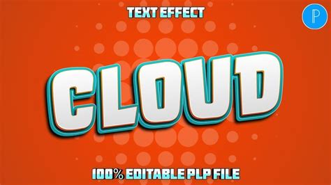 💯 Editable Plp File Cloud Text Effect Free Plp File