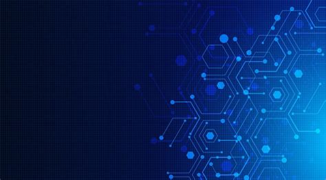 Premium Vector Abstract Computer Technology Background With Circuit Board And Hexagon