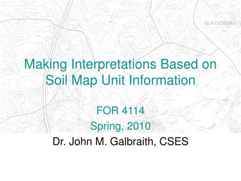 PPT Making Interpretations Based On Soil Map Unit Information PowerPoint Presentation ID
