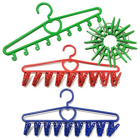 6pcs Set 10 Clips Class A Hanger With Clip Sipit Laundry Hanger High